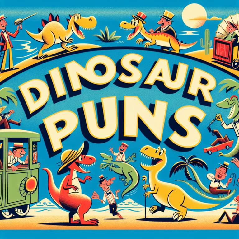 ROAR with Laughter: 200+ Dinosaur Puns to Tickle Your Funny Bone ...